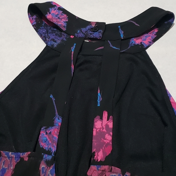 Eclair | Dresses | Eclair Tent Cut Black Psychedelic Flower Dress M ...